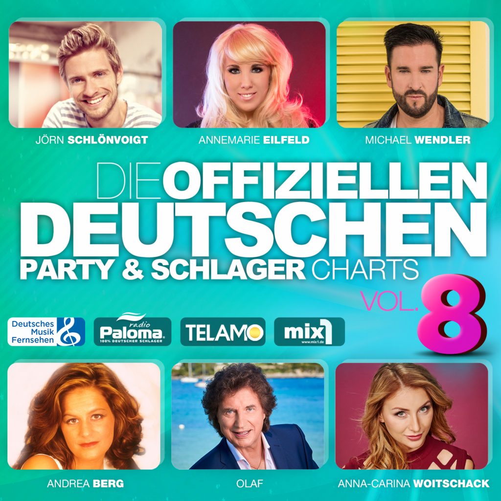„Die offiziellen deutschen Party & Schlager Charts Vol. 8“ erscheinen ...